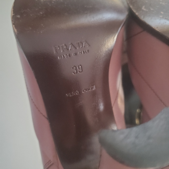 Prada | Shoes | Prada Vero Cuoio Ankle Strap Heels | Poshmark